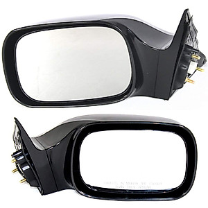 Kool Vue Left & Right Power Heated Door Mirrors Compatible With Toyota Avalon 2005-2010 Paintable Pair For Models With Navigation System