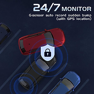 Dash Cam 4K Front and Rear 2K, Full HD Dash Camera for Cars, Free 32GB SD Card, 2.2” IPS Screen, Night Vision, 170°Wide Angle, Loop Recording, 24H Parking Mode