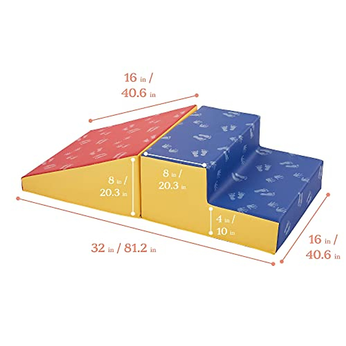 ECR4Kids SoftZone Junior Little Me Climb and Slide, Beginner Climber, Assorted, 2-Piece