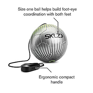 SKLZ Star-Kick Solo Soccer Trainer with Size 1 Soccer Ball, Volt