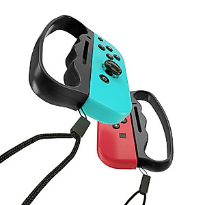 Switch Boxing Grips, Switch Accessories Compatible with Nintendo Switch Sports and Nintendo Switch Boxing Games - 2 Packs (Black)