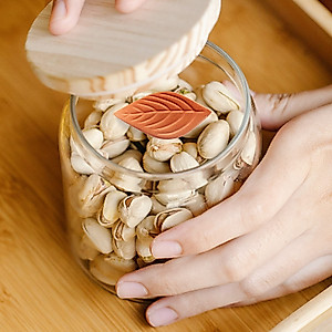 5pcs Brown Sugar Keeper Saver for Keeping Moist Fresh Kitchen Gadgets Food Storage Containers Leaf Design