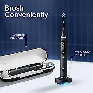 Oral-B iO Series 9 Electric Toothbrush with 4 Brush Heads, Aqua Alabaster
