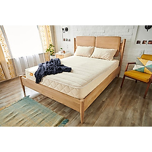 Happsy Organic Queen Mattress - 10 Inch Plush Mattress with Encased Coils - Mattress in Box for Pressure Relief & Comfortable Sleep - Naturally Cooling & Breathable Latex Mattress