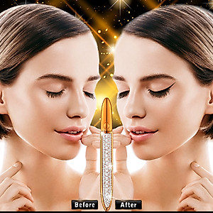 Demissle 10 Pcs Eyelash Glue Pen Self Adhesive Eyeliner 2 in 1 Eye Liner Pen No Glue No Magnetic Eyeliner Diamond Glitter Liquid Eyeliner Pen Waterproof Eye Liner for Women Girls Eye Makeup