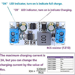 Fafeicy Solar Controller Module, Acid Battery Charger Module, for 1-1000AH 12V MPPT Solar Controller (with Terminal), Solar Controller