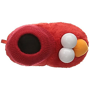 Sesame Street Unisex-Baby ELMO Puppet Slipper, Red, 5/6 Child US Toddler