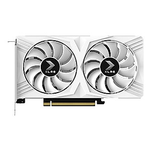 PNY GeForce RTX 4060 8GB XLR8 Gaming VETRO OC Dual Fan White Edition 2 Fan White Edition 2 Fan White Color Graphics Board VCG40608DFWXPB1-O VD8693