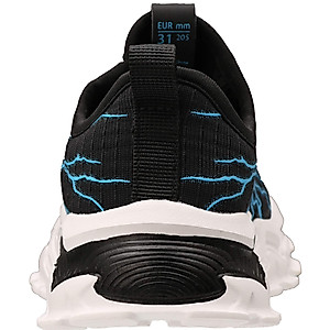 BRONAX Blue Boys Slip on Shoes Youth Laceless Sneakers Size 3 Comfortable Lightweight School Shoes Athletic Running Tennis for Big Kids