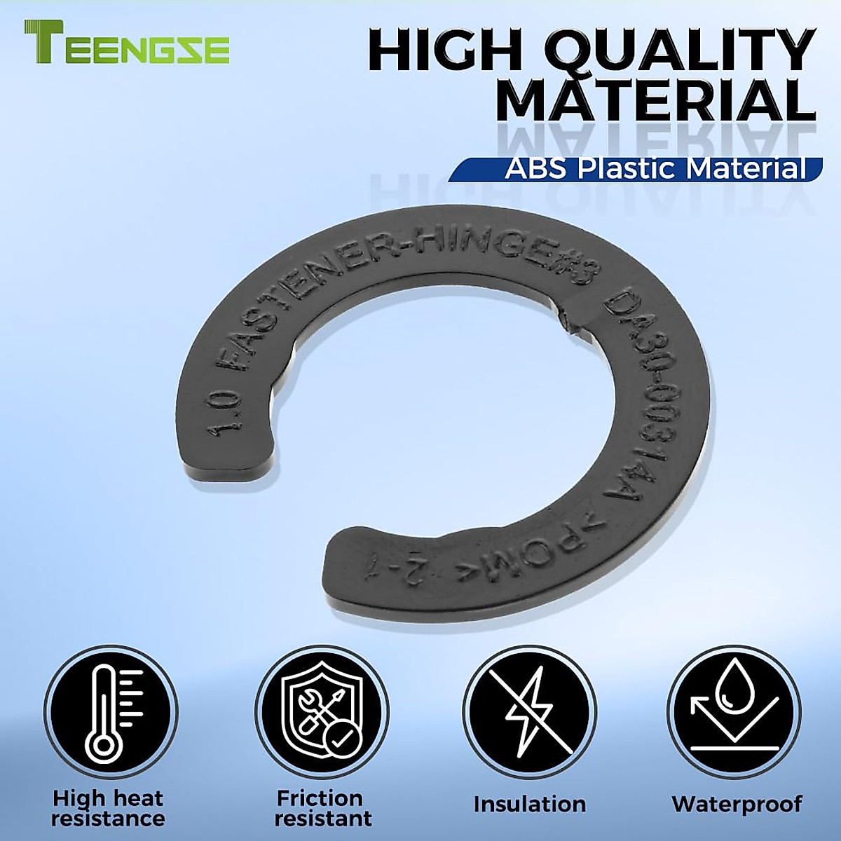 TEENGSE DA99-04158A Hinge Shim Kit, Refrigerator Door Height Adjustment Shim Kits, 4 Different Thickness Refrigerator Door Shim Replacement for DA60-00314C,3282540,PS6448337 DA99-04158A,AP5668209