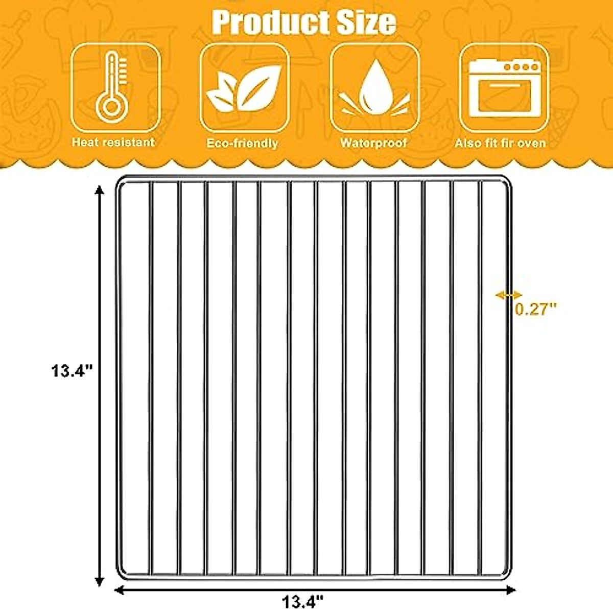 Air Fryer Rack for Ninja Foodi 10 in 1 SP101 Digital Air Fryer Countertop Oven, 13.4''*13.4'' Stainless Steel Air Fryer Accessories Roasting Steamer Grill Racks Baking Tray，Dishwasher safe