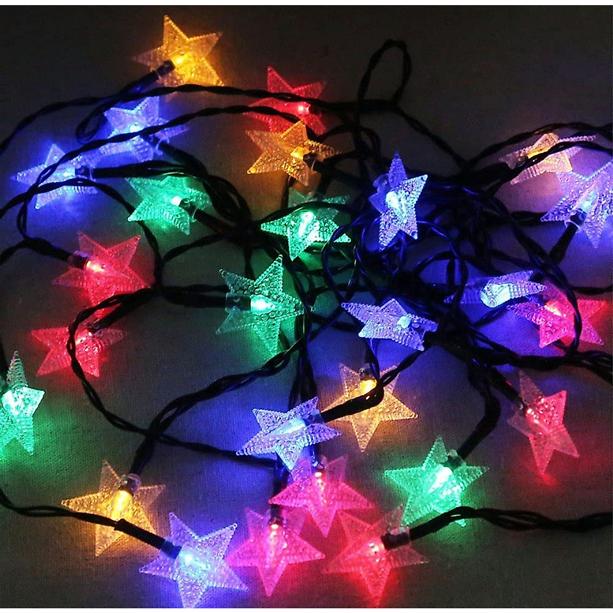 MaoTopCom Solar String Light 21ft 30 LED Fairy Star Garden Lights Outdoor String Lights Decorations for Outdoor, Home, Lawn, Wedding, Patio, Party and Holiday