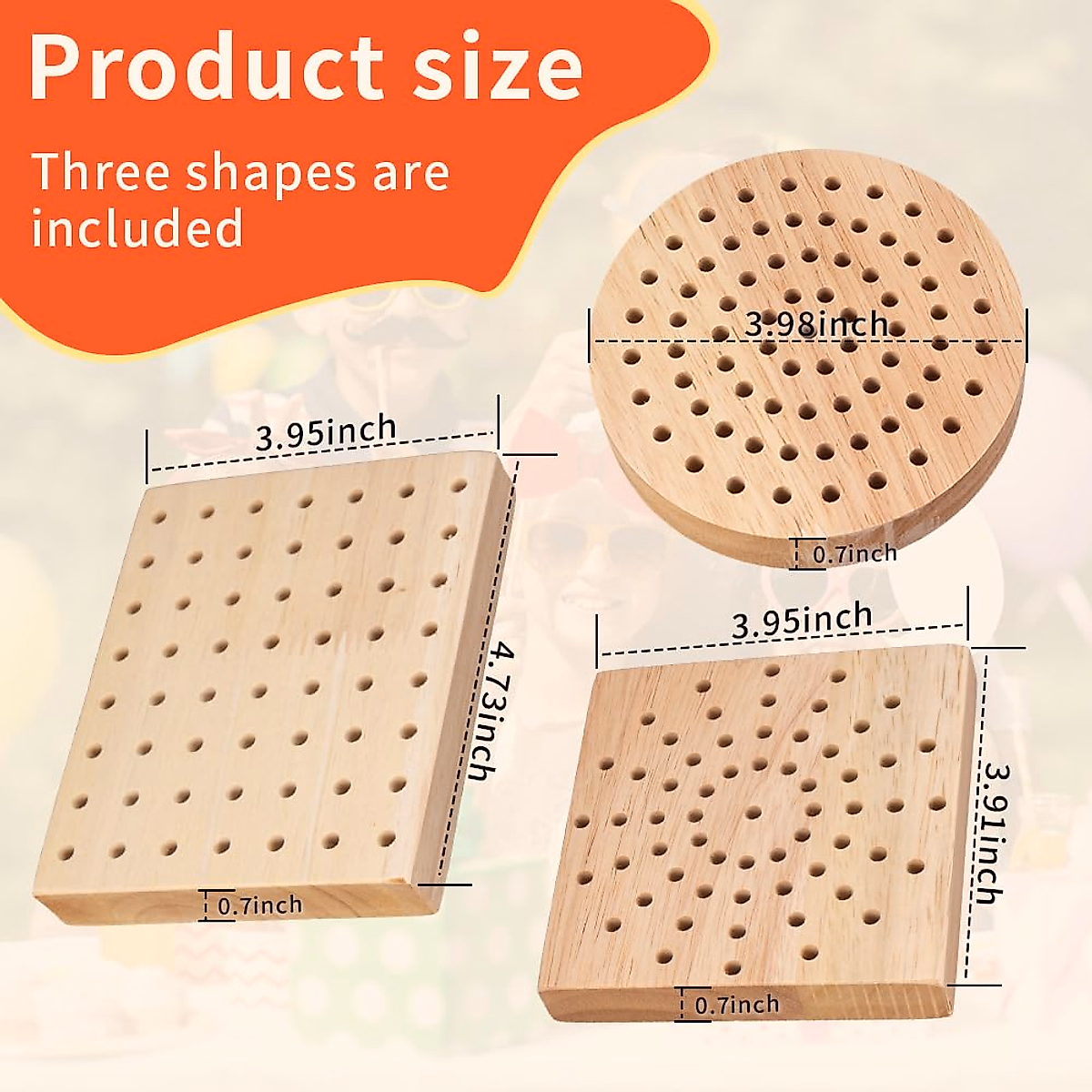 Cake Pop Stand, 3 Pack Wooden Cakepops Stand Display Holder 190 Holes for Dessert Table, Lollipop Holder Stand for Party, Birthday, Weddings, Anniversaries, Baby Showers, Fit 4mm Lollipop Sticks