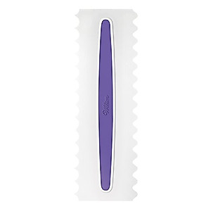 Wilton Comb Icing Smoother Set-3 Piece, White/Purple