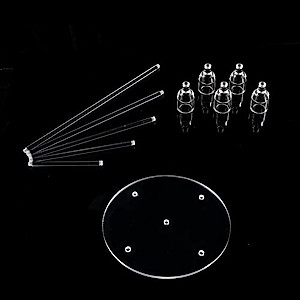 Fullvaseer Acrylic 5 Arms Candle Holder Clear Candelabra Centerpieces for Wedding Living Room Dinner Table Christmas Decoration