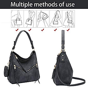 Hobo Handbags for Women Large Designer Ladies Hobo bag Bucket Purse