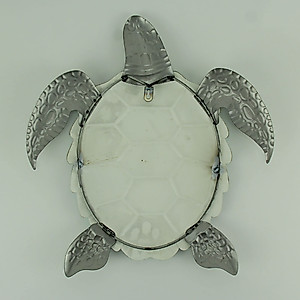 Chesapeake Bay Ltd Ocean Green Metal Sea Turtle Wall Sculpture Coastal Art 19.5 Inches High