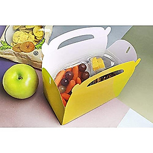 Yellow Gift Box, Party Favor Boxes (6.2 x 3.5 x 3.6 In, 24 Pack)