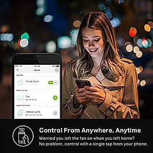Kasa Smart KP125P2 Plug Mini 15A, Apple HomeKit Supported, Smart Outlet Works with Siri, Alexa & Google Home, No Hub Required, UL Certified, Scheduling, Timer, 2.4G WiFi Only, 2-Pack, White