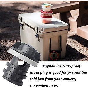 Cooler Drain Plugs Replacement for Coolers Larger Water Outlets Replacement Plugs Used in The Dual Drain Plug System Coolers Accessories (Only for Larger Water Outlets)