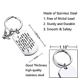 FUSTMW Eagle Gift for Scouts Keychain Scouts Leader Gift Court of Honor Gift (silver)