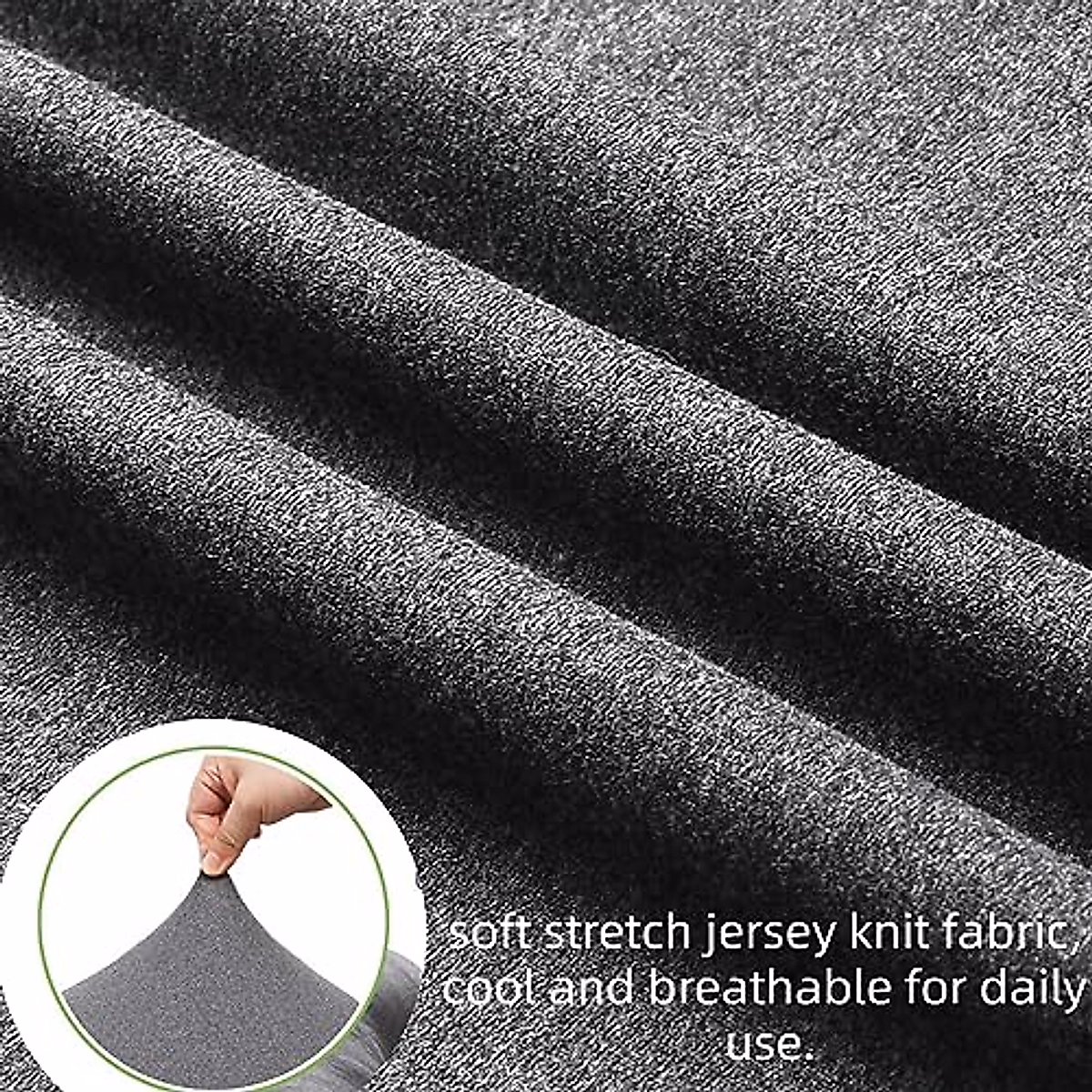 BATTOP Pregnancy Pillow Cover for U+J Shaped Body Pillow,57 inch Large Pregnancy Pillowcase,Cooling,Machine Washable Replacement Cover,Fits Most 55/57 Inch,Cover Only