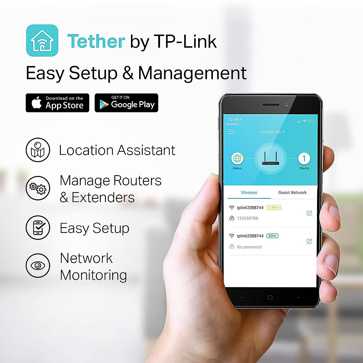 TP-Link AC1200 Archer A6 Smart Dual-Band MU-MIMO Wireless Wi-Fi Internet Router (Renewed)