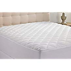 Lofty Sheets, Sleeper Sofa Mattress Pad Cotton Top (60 x 74 x 6 -Inch) in 600 TC Egyptian Cotton(Queen Size) White Solid