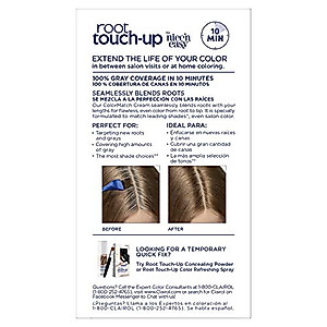 Clairol Root Touch-Up by Nice'n Easy Permanent Hair Dye, 6A Light Ash Brown Hair Color, Pack of 2