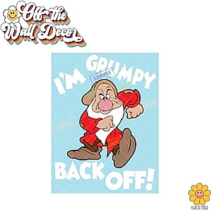 I'm Grumpy Back Off! | Die-cut Printed Vinyl Sticker | Character #GRUD1