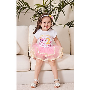 Luke and Lulu Baby Shark Birthday Outfit Girl Design - 2nd Birthday Girl