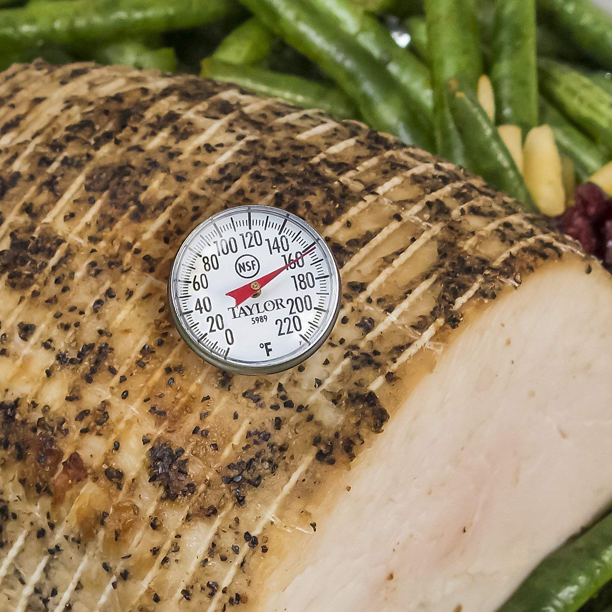 Taylor 5989N 1" Dial Classic Instant Read Thermometer (4 Pack)