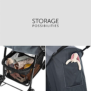 hauck Lightweight and Compact Travel Baby/Toddler Foldable Stroller, Sport, Charcoal/Stone