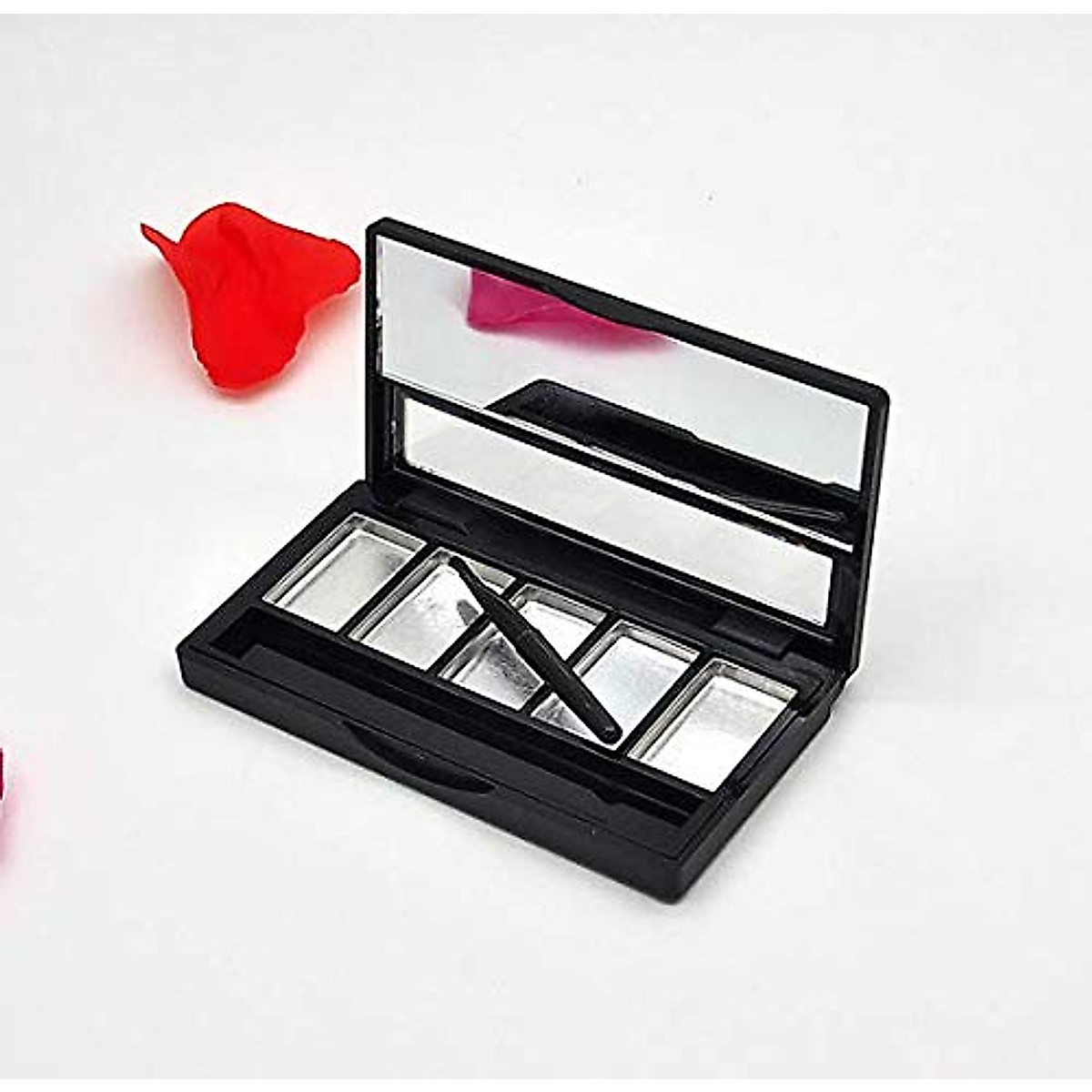 DNHCLL Five Grid Boxes with A Skylight Diy Lipstick Tray Homemade Eye Shadow Empty Boxes for Women Girls To Use Makeup