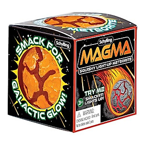 Schylling NeeDoh Magma - Sensory Squeeze Toy - Lights Up - 2.5" Wide - Color May Vary (Pack of 1)