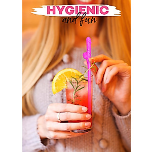 Bachelorette Party Penis Straws 30 pcs Naughty with 1 Huge Bride Dick Straw | Bachelorette Party Supplies and Favors for The Bachelorette Adult Party Decorations