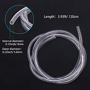 Shintop 100ml Syringe with 15G 1 Inch Blunt Tip Needles and Long Plastic Tubing for Glue Applicator, Experiments and Industrial Use (Pack of 3)