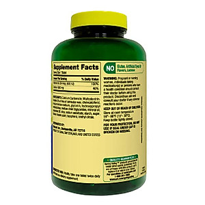 Spring - Valley Calcium Plus Vitamin D Tablets 600 mg - 250 Count