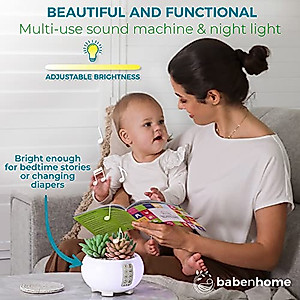 【3 in 1】White Noise Sound Machine for Sleep Adults Kids Baby – White Noise Machine for office privacy & noise canceling - Pink and Brown Noise, Lullaby’s and Nature Sleep Sounds for Deep Restful Sleep