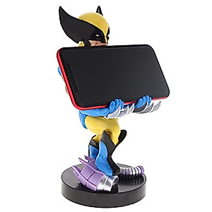 Exquisite Gaming: Marvel Wolverine - Original Mobile Phone & Gaming Controller Holder, Device Stand, Cable Guys, Licensed Figure