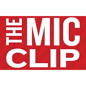 Mic+Tight 2 Pack The Police Mic Clip Tactical Portable Radio Mic Clip for Uniforms or Bullet-Proof Vest Carriers | Black