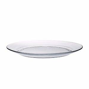 Duralex Lys Clear Glass 11 Inch Dinner Plate, Set Of 6