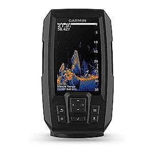 Garmin 010-02550-00 Striker Vivid 4cv, Easy-to-Use 4-inch Color Fishfinder and Sonar Transducer, Vivid Scanning Color Palettes
