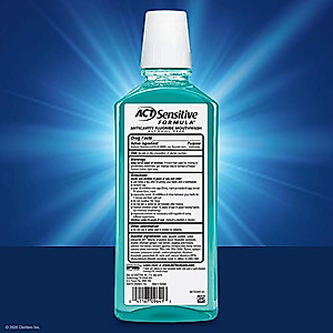 ACT Total Care Sensitive Formula Mouthwash 18 fl. oz. Anticavity Mouthwash With Fluoride, Mint