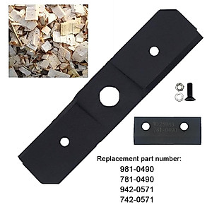 781-0490 742-0571 Shredder Chipper Blade Kit Fits for MTD Troy-Bilt Craftsman Replacement 981-0490 781-0490 942-0571 742-0571