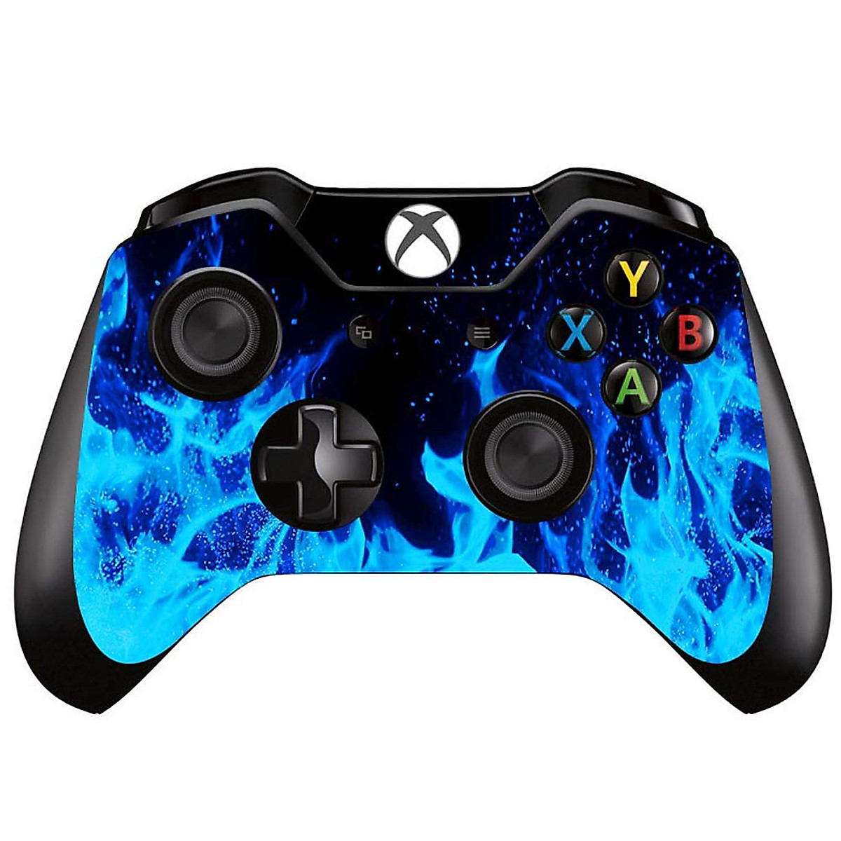 4PCS Vinyl Decal Skin Sticker Protective Cover Skin for Xbox One Controller(Flame)