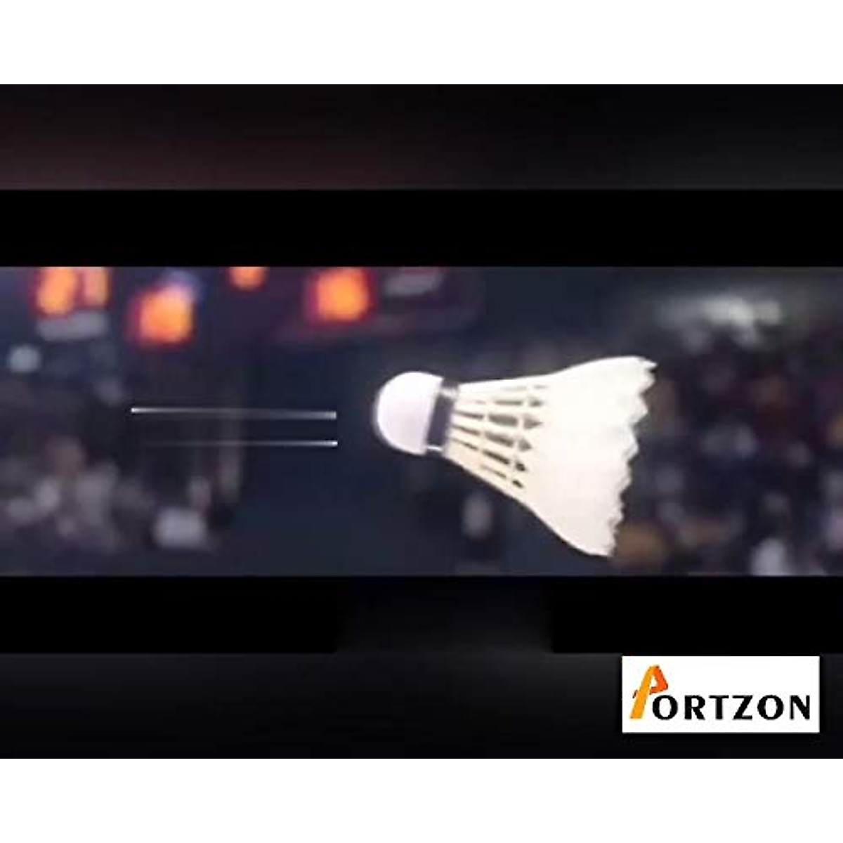 Portzon 12-Pack Goose Feather Badminton Shuttlecocks with Great Stability and Durability, High Speed Badminton Birdies Balls, Upgrade