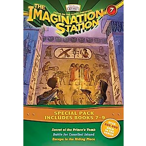 Imagination Station Books 3-Pack: Secret of the Prince's Tomb / Battle for Cannibal Island / Escape to the Hiding Place (AIO Imagination Station Books)