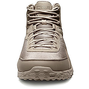 CQR Men's Military Tactical Boots, Lightweight 6 Inches Combat Boots, Durable EDC Outdoor Work Boots, No Zip Desert Sand, 13