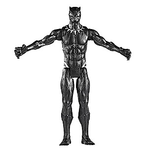 Avengers Marvel Titan Hero Series Black Panther Action Figure, 12-Inch Toy, Inspired by Marvel Universe, for Kids Ages 4 and Up